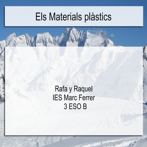 Els materials plastics 3esob | ODP
