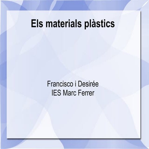 Els materials plàstics | ODP