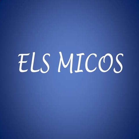 Els micos | PPTX