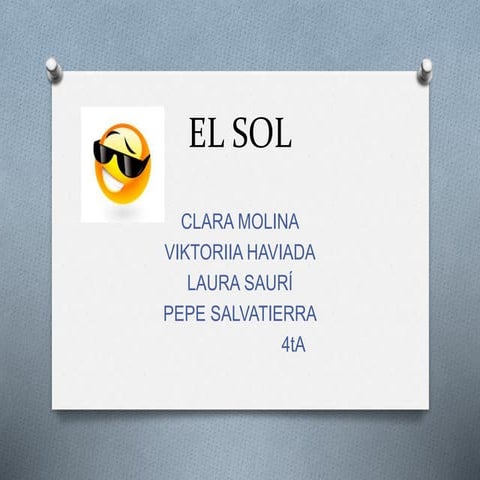 El sol | PPTX