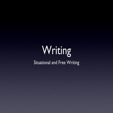 English Writing | PPT