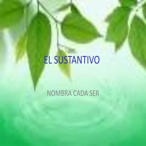 El sustantivo | PPT
