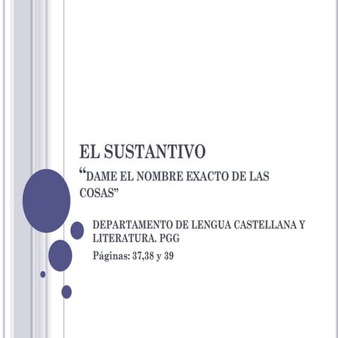 El sustantivo 1 eso | PDF