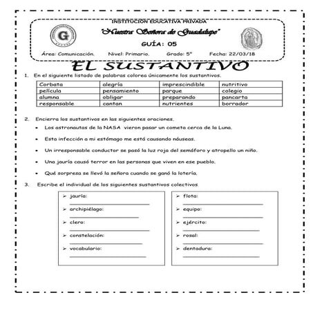 El sustantivo i | PDF