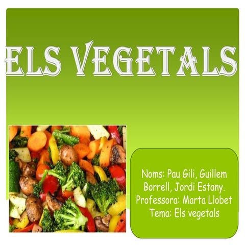 Els vegetals | PPTX