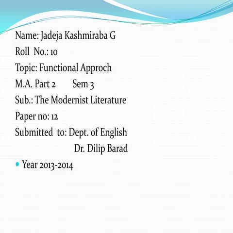 Functional Approach | PPTX