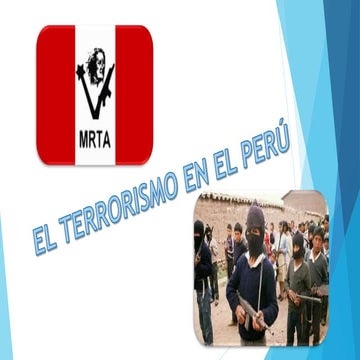 El terrorismo en el perú | PPTX