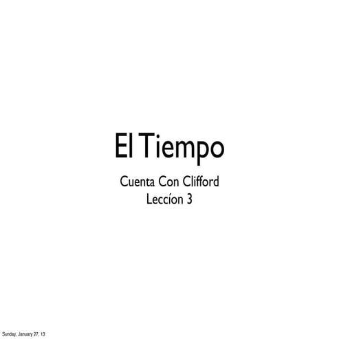 El tiempo | PDF | Weather | Science