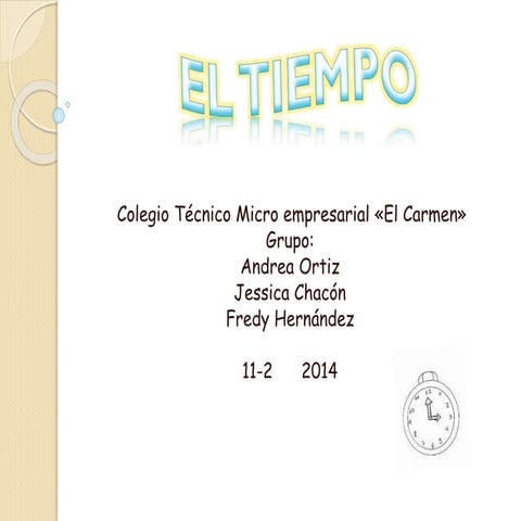 El tiempo | PPTX