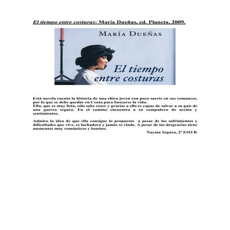 El tiempo entre costuras | PDF