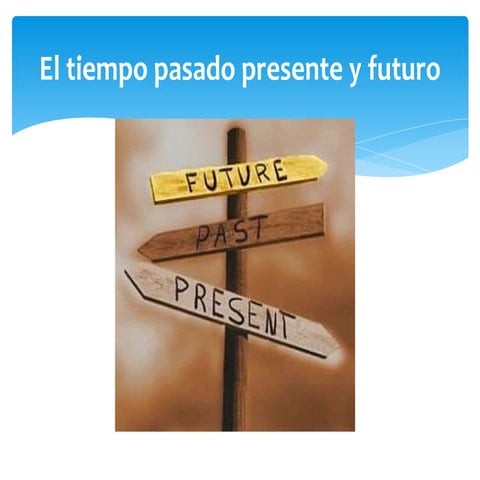 Tipos de tiempo (presente, pasado y futuro) | PPTX