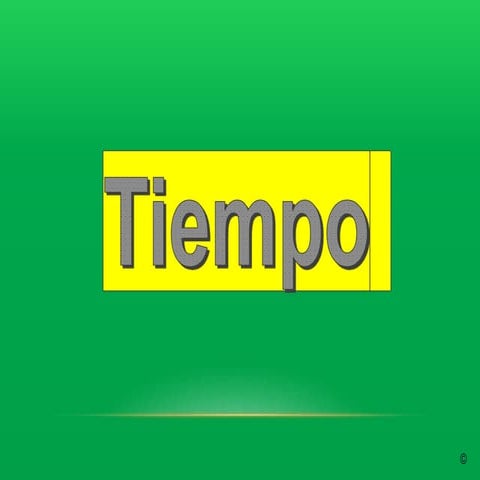 El tiempo | PPTX