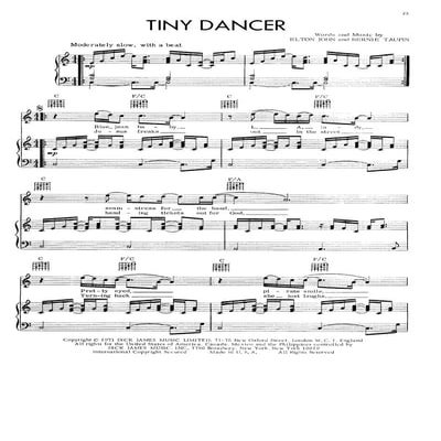 Elton john-tiny-dancer | PDF