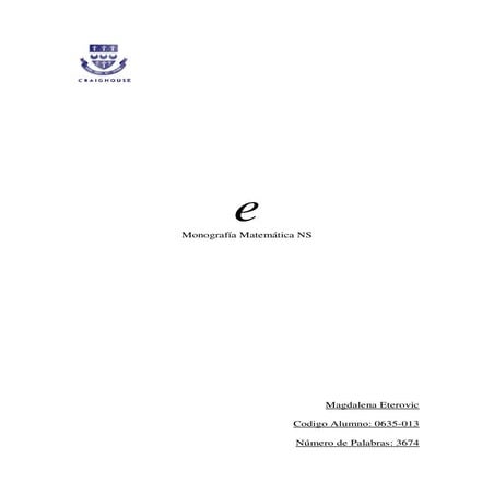El número e | DOCX