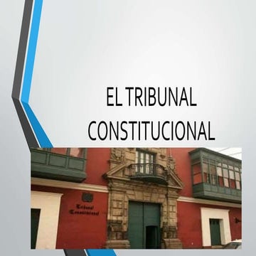 Tribunal constitucional | PPTX