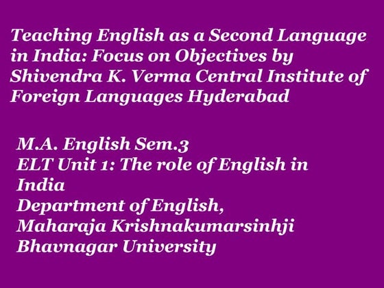 ELT : AN INTRODUCTION | PPT