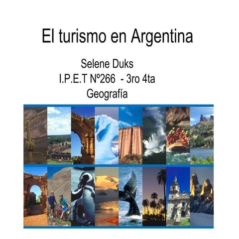 El turismo en Argentina | PPT