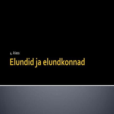 Elundid ja elundkonnad | PPTX