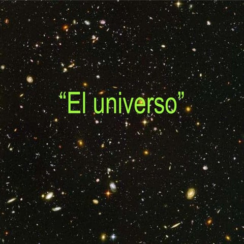 El Universo.Ppt Presentacion | PPT