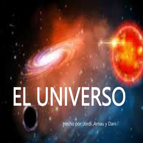 Trabajo sobre el Universo, 4º educacion primaria - Presentacion | PPT