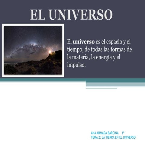 El universo 1ºA. | PPT