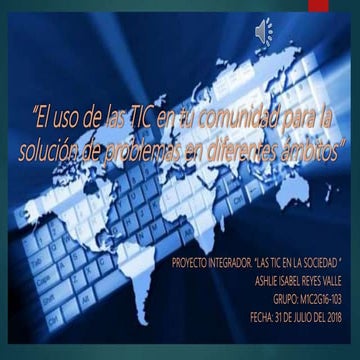 Las TIC en la sociedad | PPTX | Computing | Technology & Computing