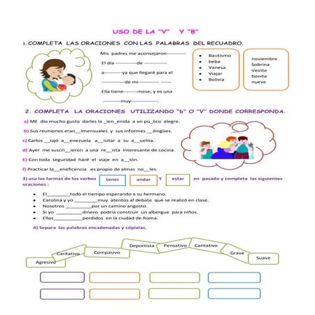 El uso de la v y b | DOCX