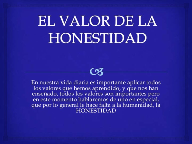 Honestidad Definicion