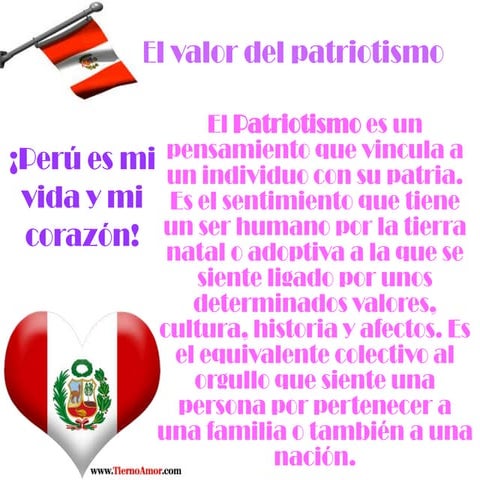 El valor del patriotismo | PPTX