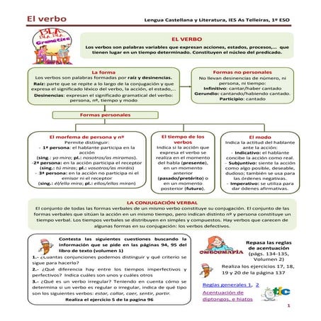 El verbo | PDF
