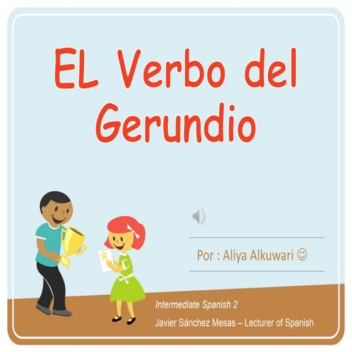 El verbo del gerundio | PPTX