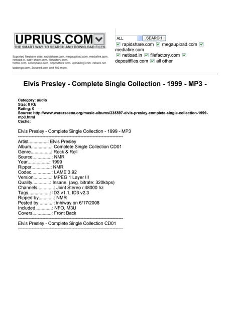 Elvis Presley Filmography Movies | PDF