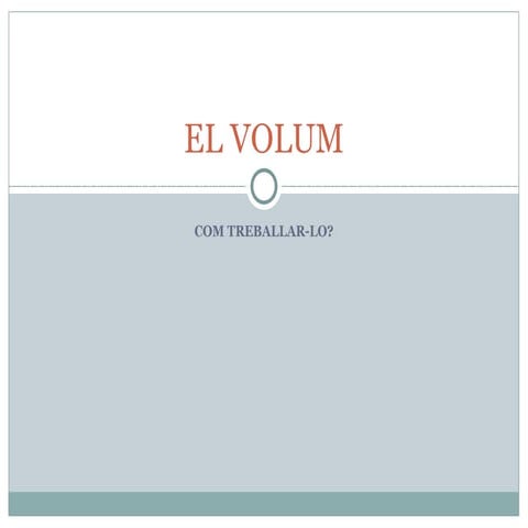 el volum | PPT