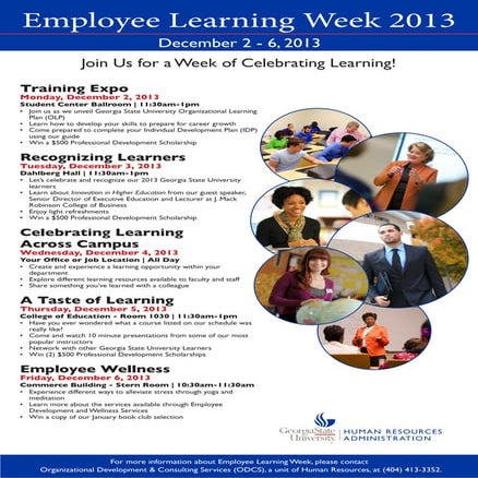 Employee Learning Week Poster | PDF