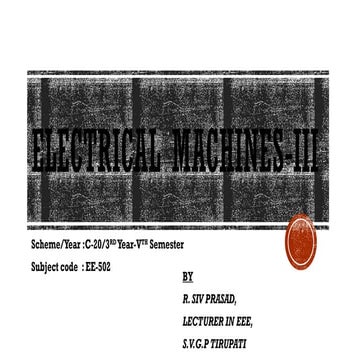 CAPACITIVE START INDUCTIVE RUN(CSIR) MOTOR PPT | PPTX