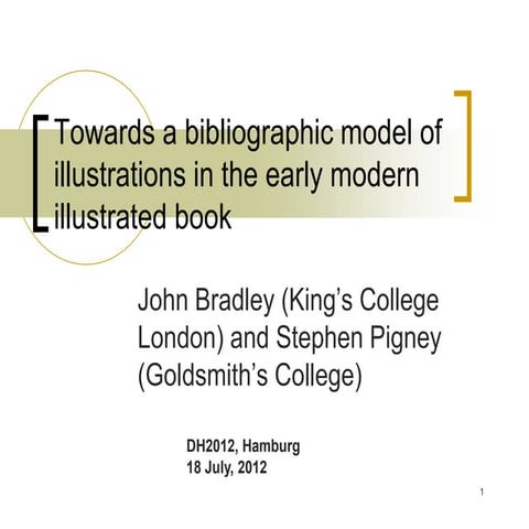 Towards a bibliographic model of illustraions in the early modern book ...