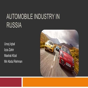 Automobile Industry in Russia | PPTX