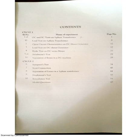 ELECTRICAL MACHINE LAB MANUAL PART 1 | PDF