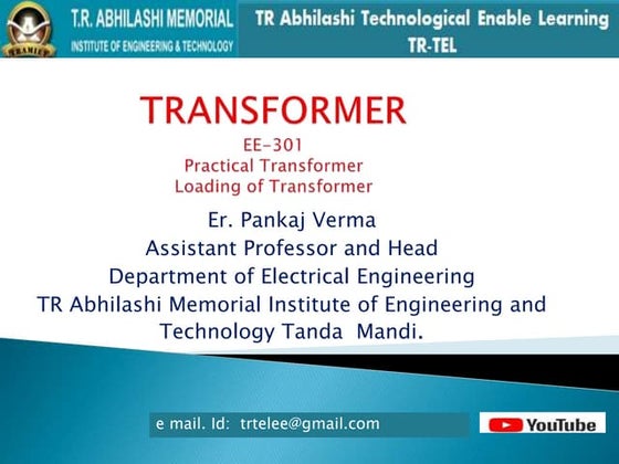 Electrical Machine 1 | PPT