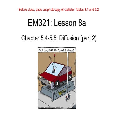 Em321 lesson 08a solutions ch5 - diffusion | PPTX