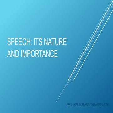Rate of speech | PPTX