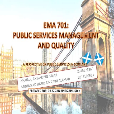 The Public Services Management and Quality | PPTX