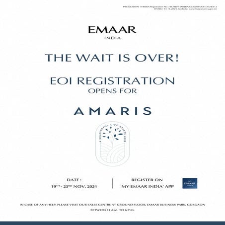 Emaar Amaris Elite Edge Infra @9999977783.pdf