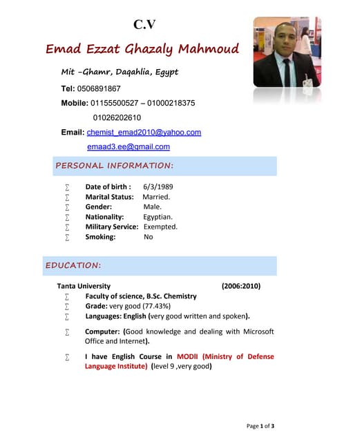 mohammad arslan cv | PDF