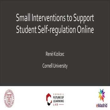 2021_06_30 «Small Interventions to Support Student Self-regulation ...