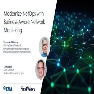 Modernize Netops With Business Aware Network Monitoring Ppt 