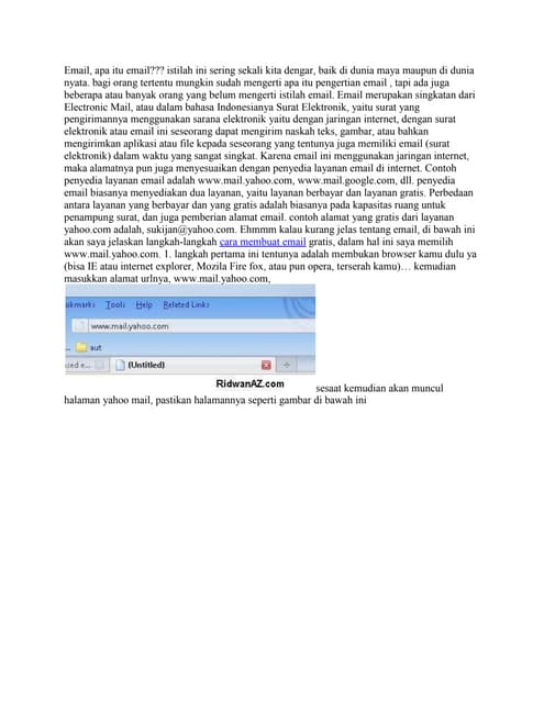 Cara membuat email dan mengirim email tugas tik monica | PPT