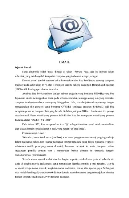 Electronic Mail atau Surat Electronic PPT | PPT