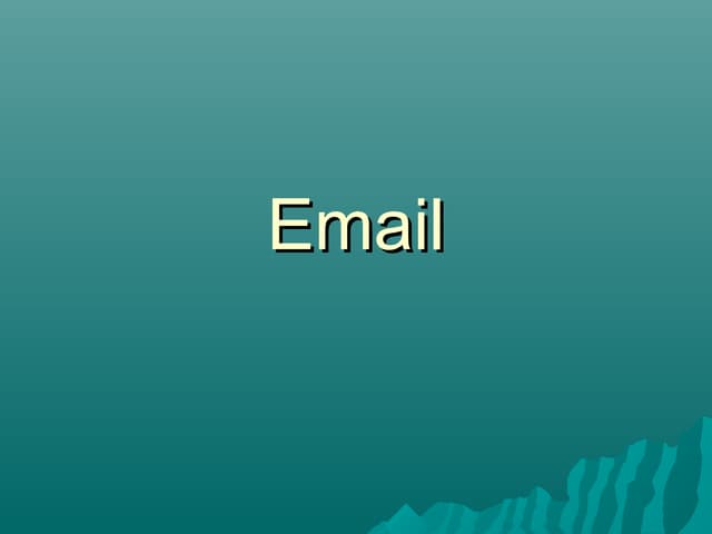 Electronic Mail atau Surat Electronic PPT | PPTX