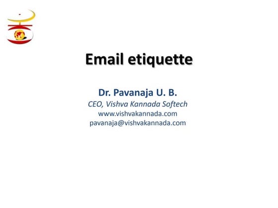 Email Etiquette PPT | PDF